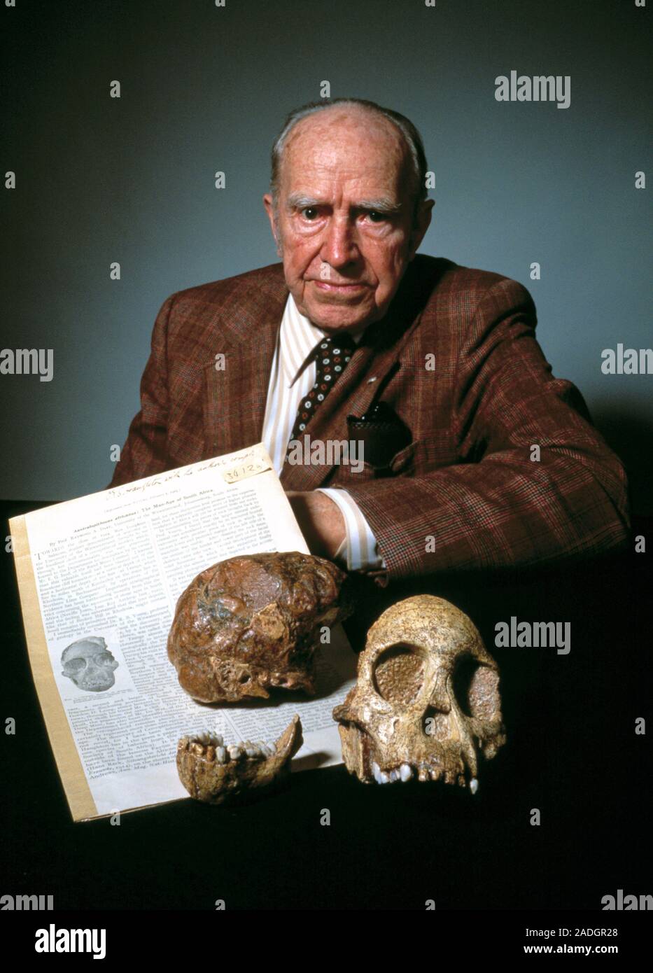 Professor Raymond Arthur Dart (aged 84, 1978) & the original Tuang ...