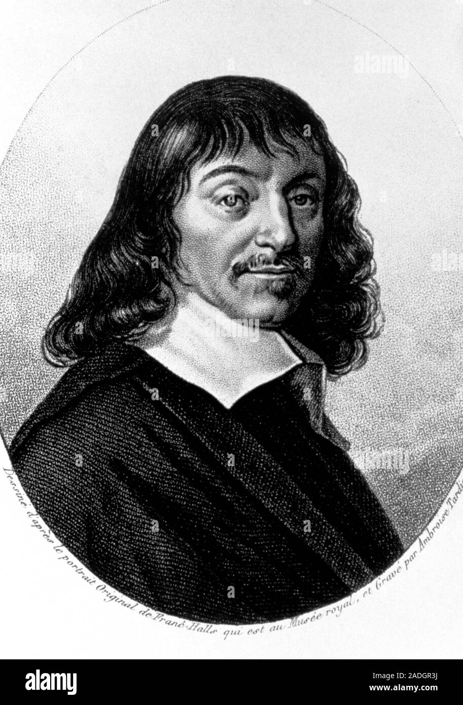 Portrait of the French mathematician, philosopher and physician Rene ...