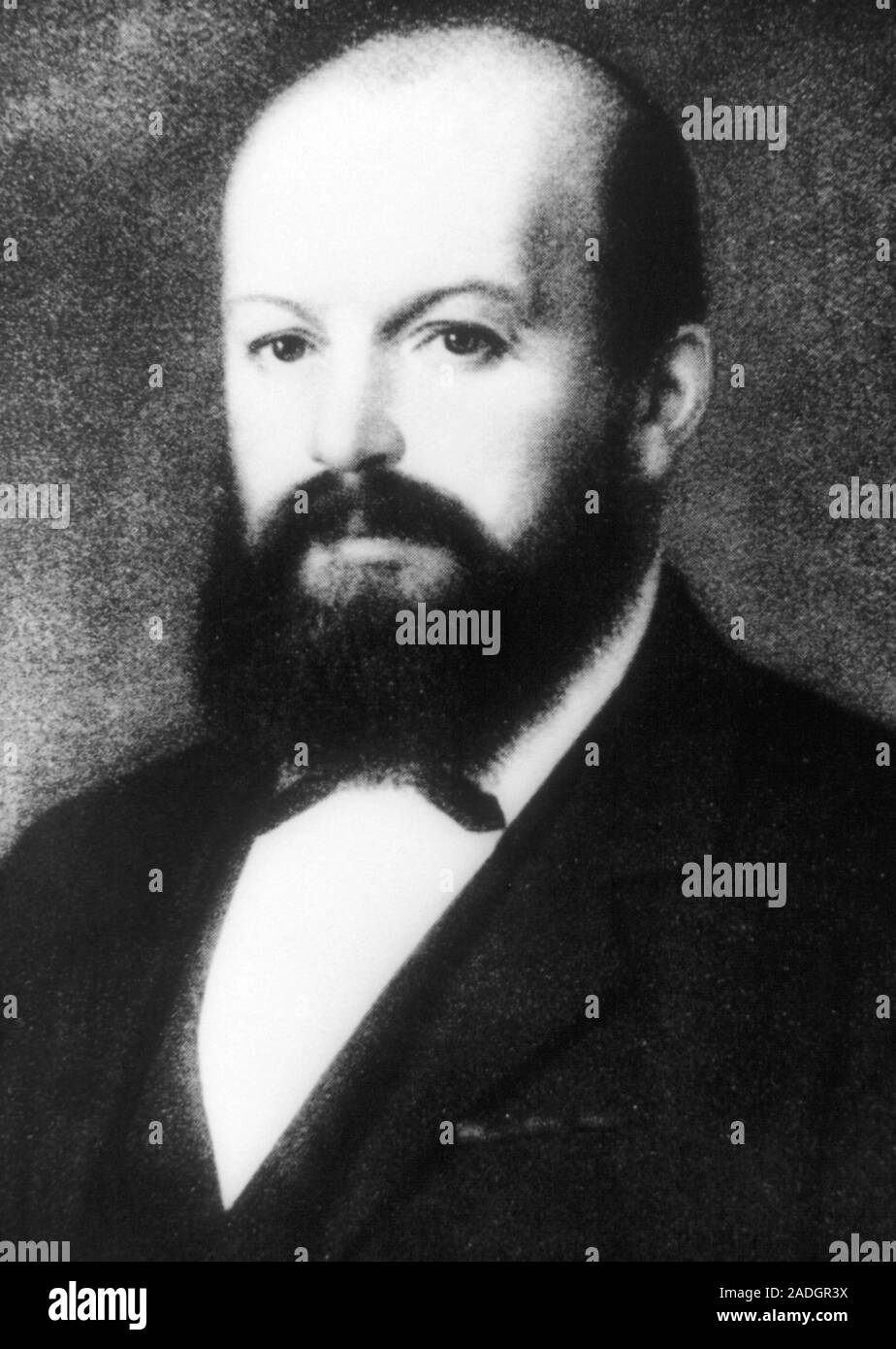 Portrait of Gottlieb Daimler (1834-1900), German inventor and pioneer ...