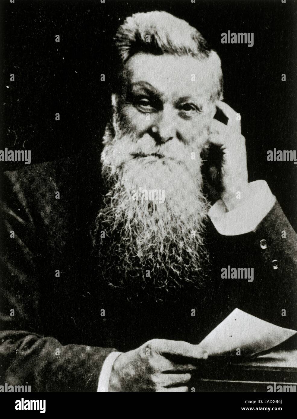 John Boyd Dunlop. Portrait of John Boyd Dunlop (1840-1921), Scottish ...