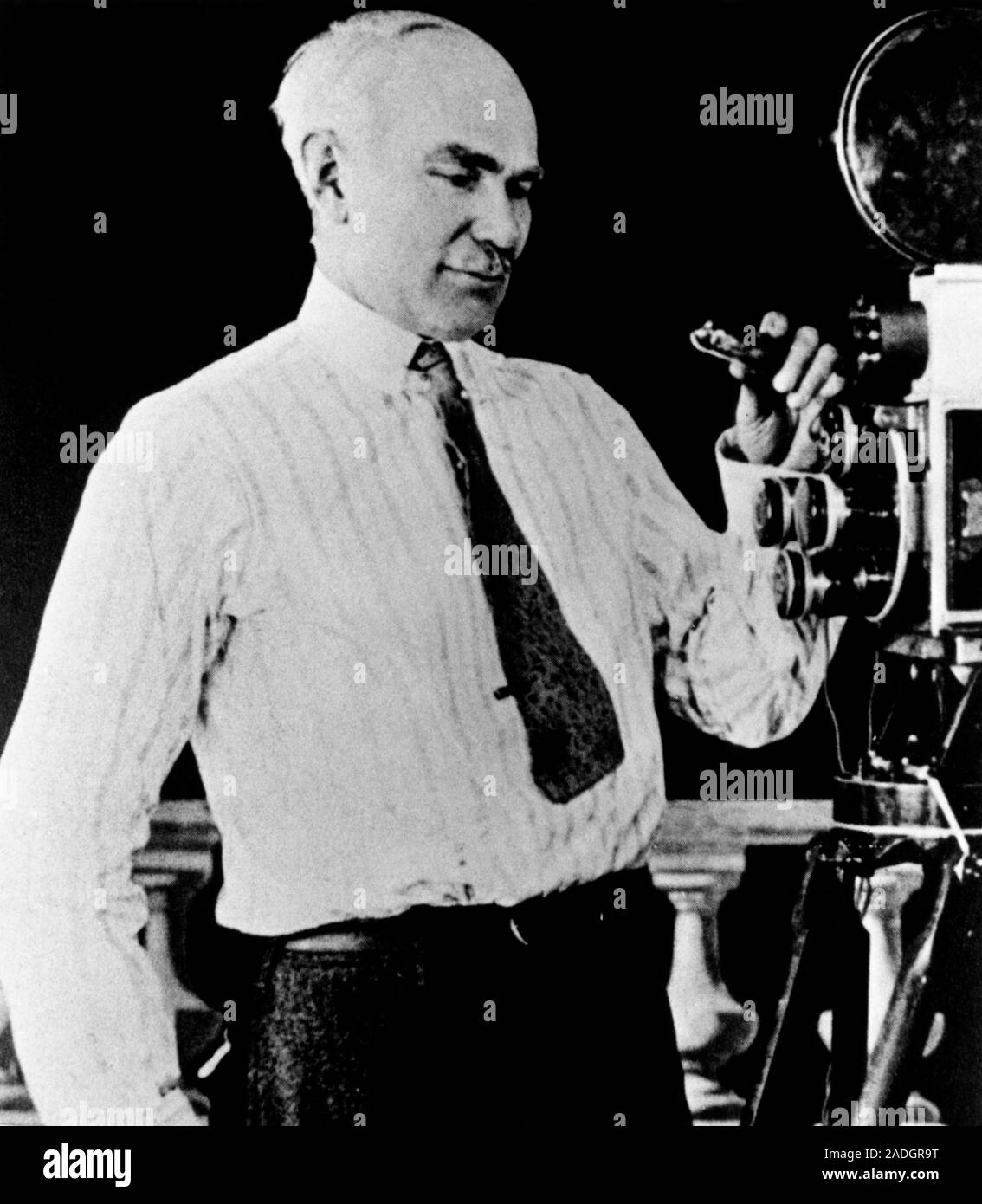 Lee De Forest. Portrait of American physicist, engineer and radio ...