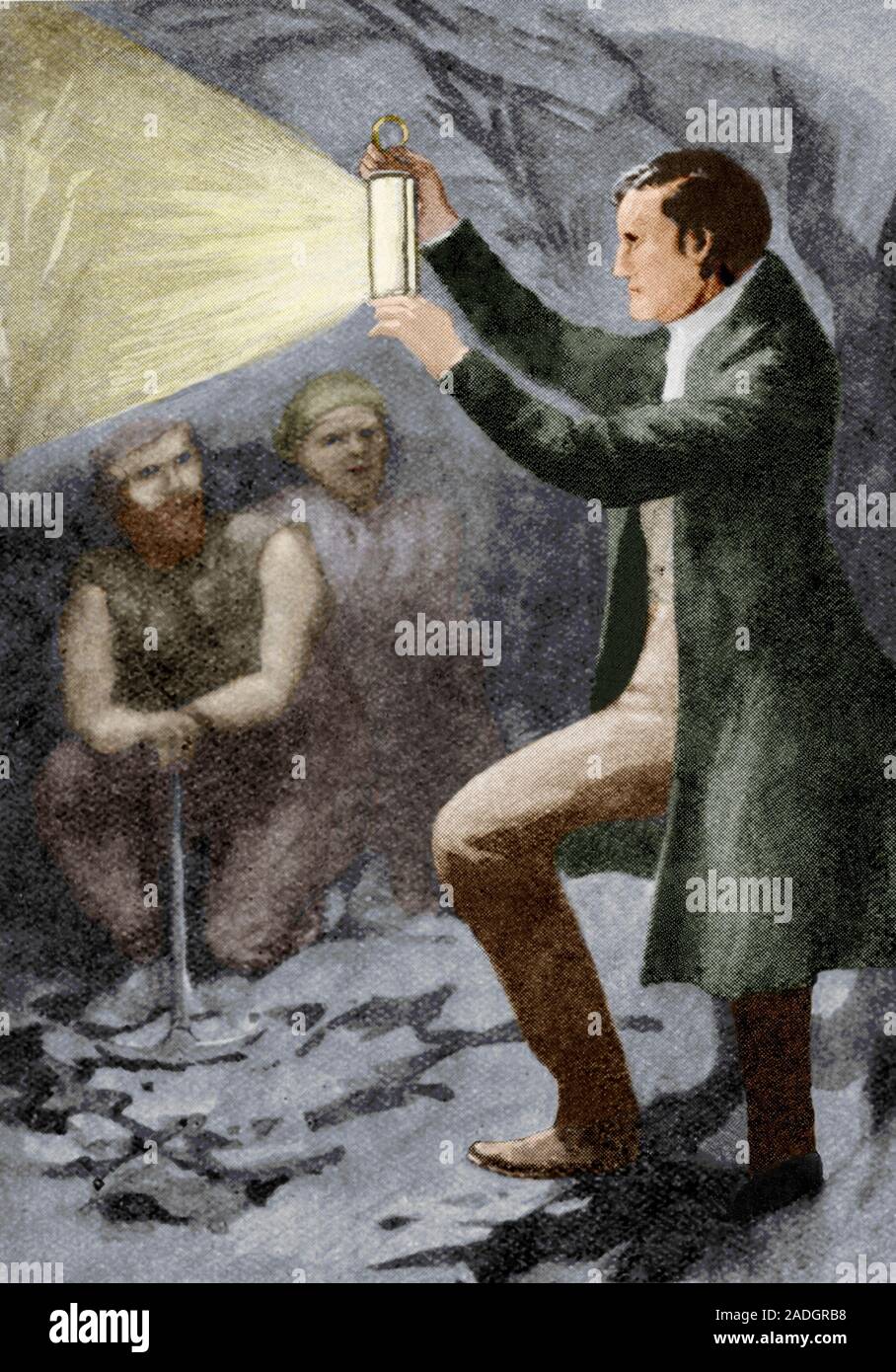 Humphry Davy. Artwork of the British chemist Humphry Davy (1778-1829 ...