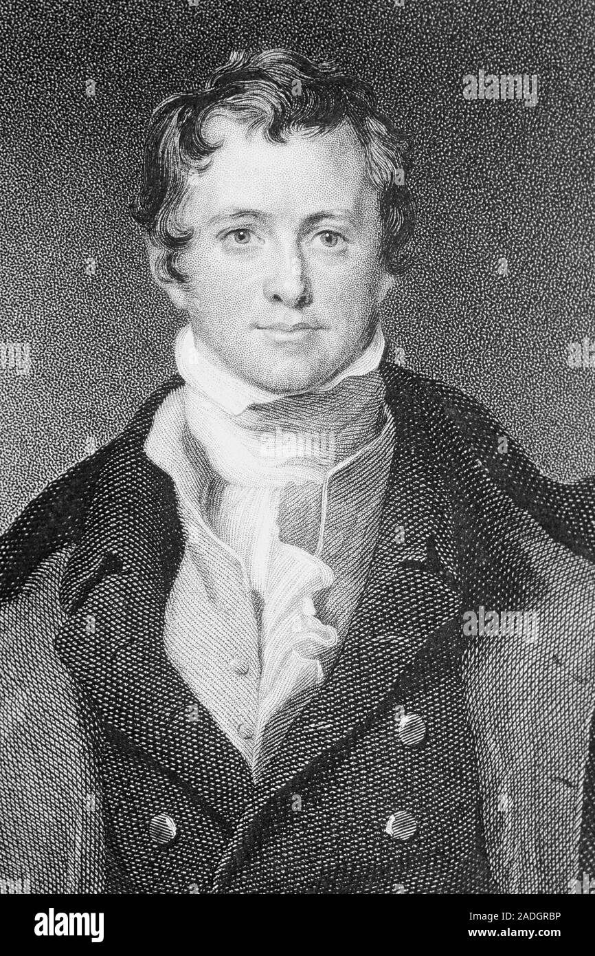 Humphry Davy (1778-1829), British chemist. A pioneering chemist, Sir ...