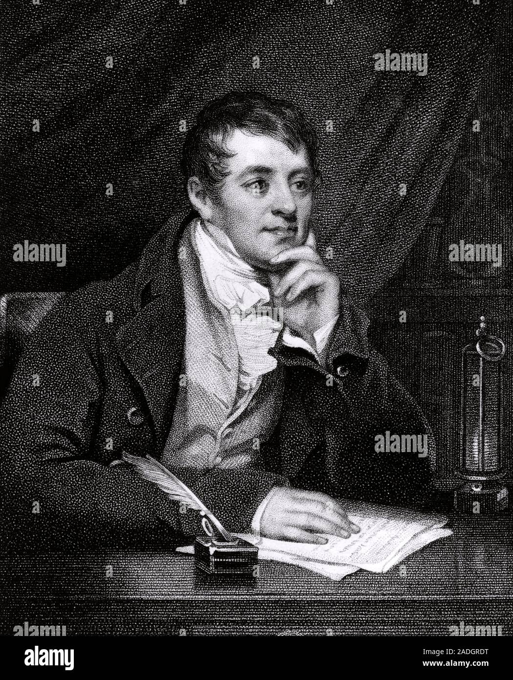 Sir Humphry Davy, (1778-1829), British chemist. Davy developed the ...