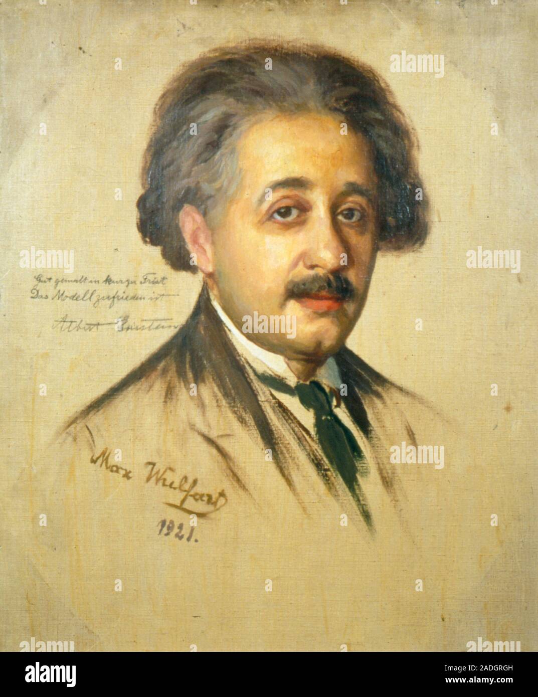 Portrait of Albert Einstein, German-Swiss-American physicist (1879-1955 ...