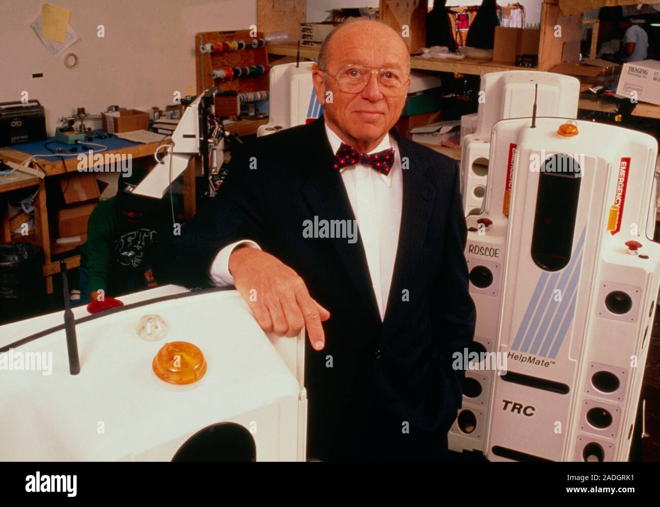 Model released. American robotics pioneer Joe Engelberger, chairman of ...