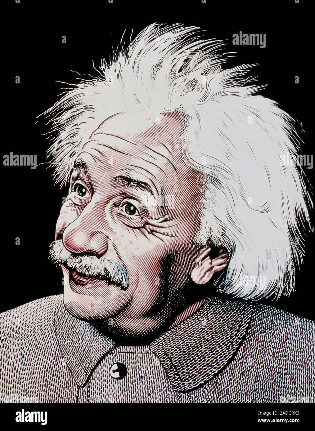 Illustration of Albert Einstein, German-Swiss- American physicist, born ...