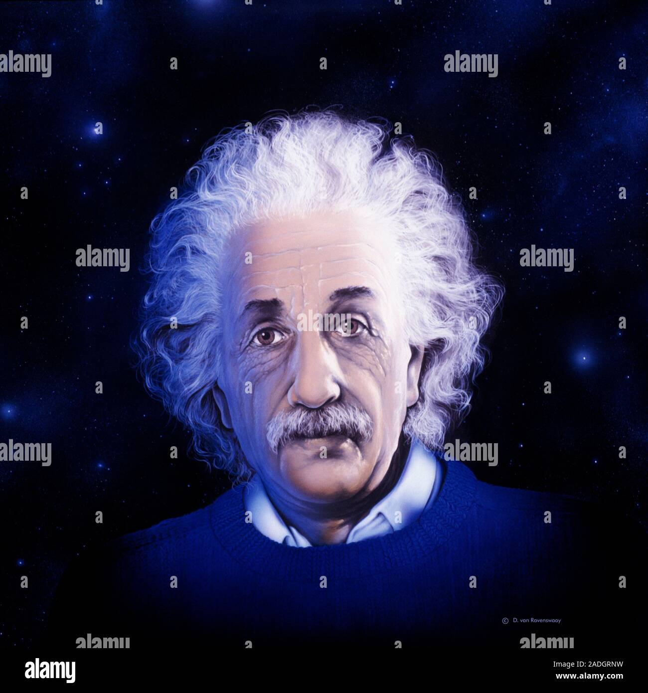 Albert Einstein. Artwork of Albert Einstein (1879- 1955), German-Swiss ...