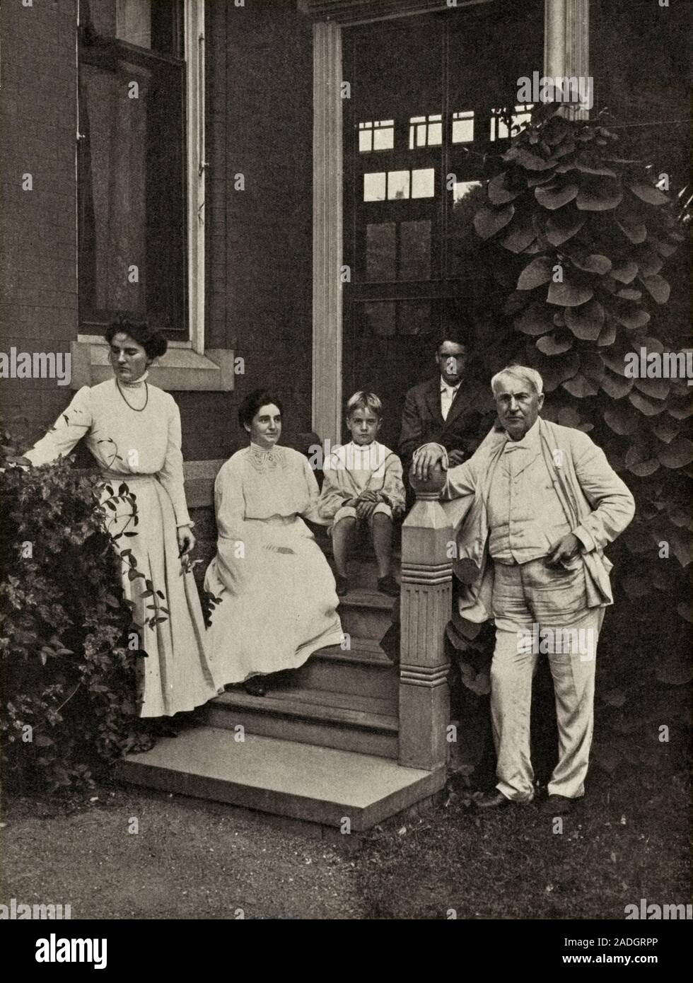Family of Thomas Edison, US inventor. Edison is famous as the inventor ...