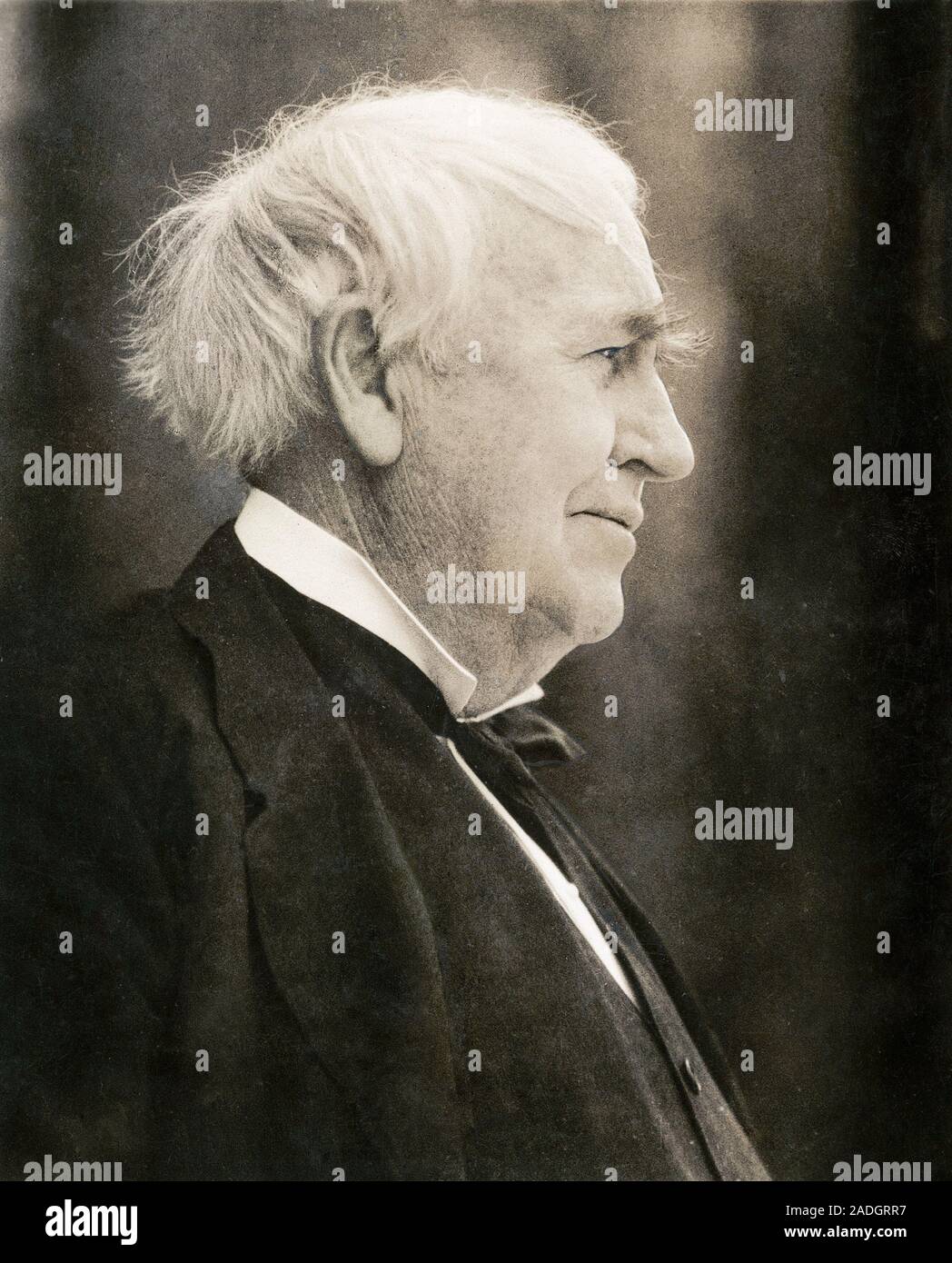 Thomas Alva Edison (1847-1931), US inventor. Edison is famous for ...