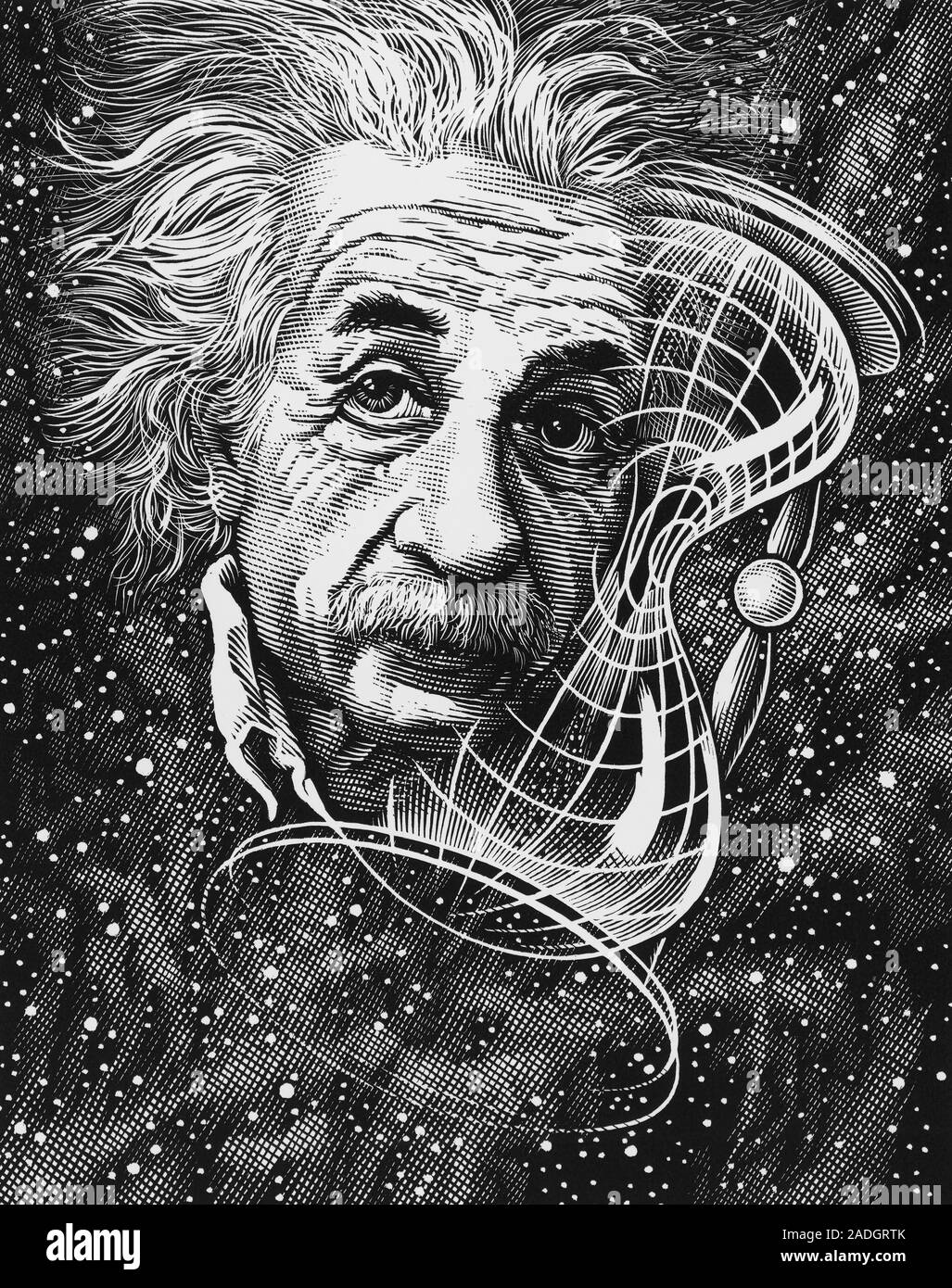 Albert Einstein (1879-1955), German-born physicist. Famous for his ...