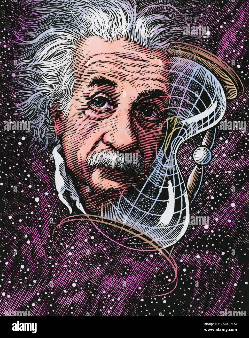 Albert Einstein (1879-1955), German-born physicist. Famous for his ...