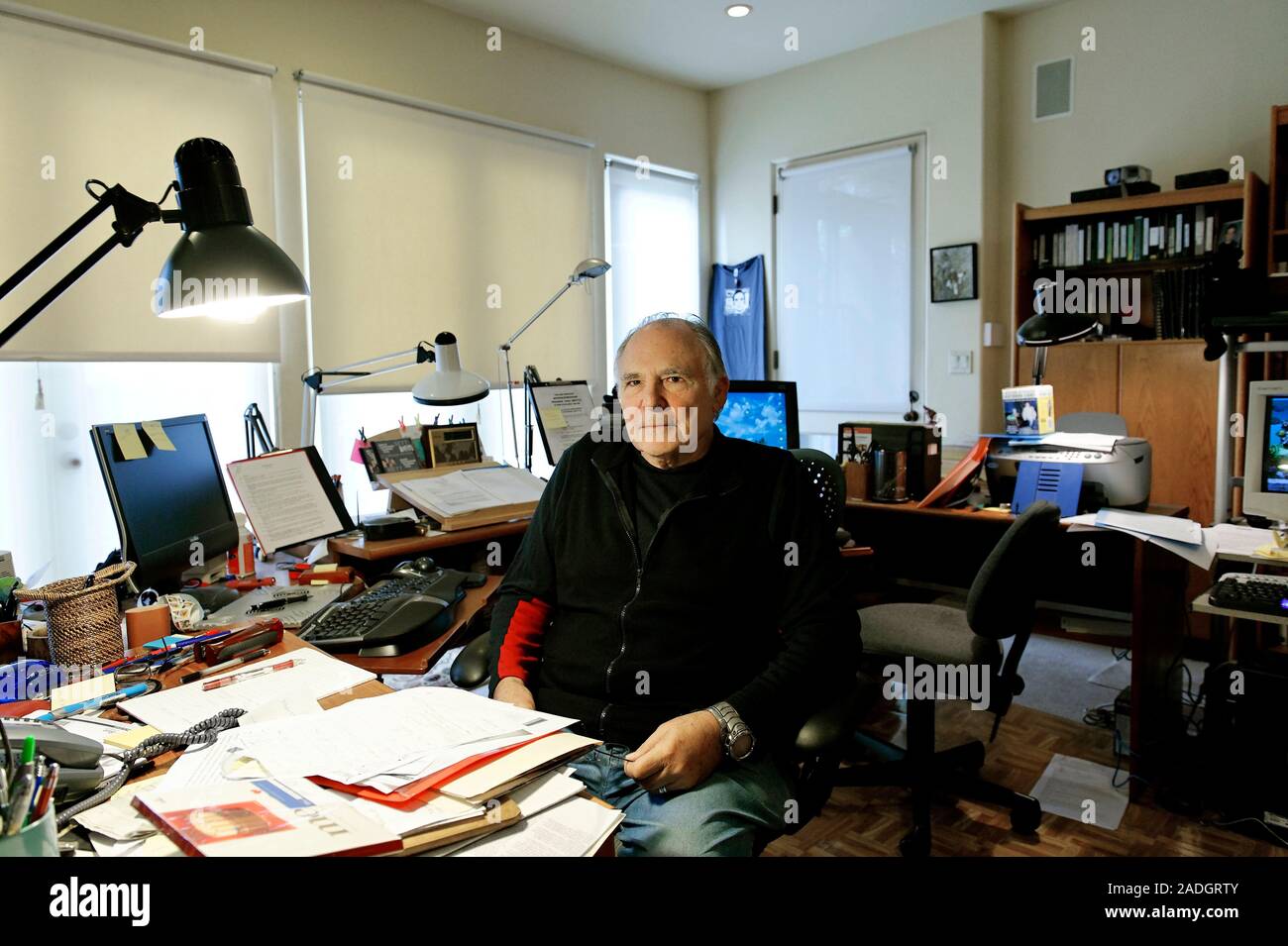 Paul Ekman (born 1934), American psychologist, at his home studio ...
