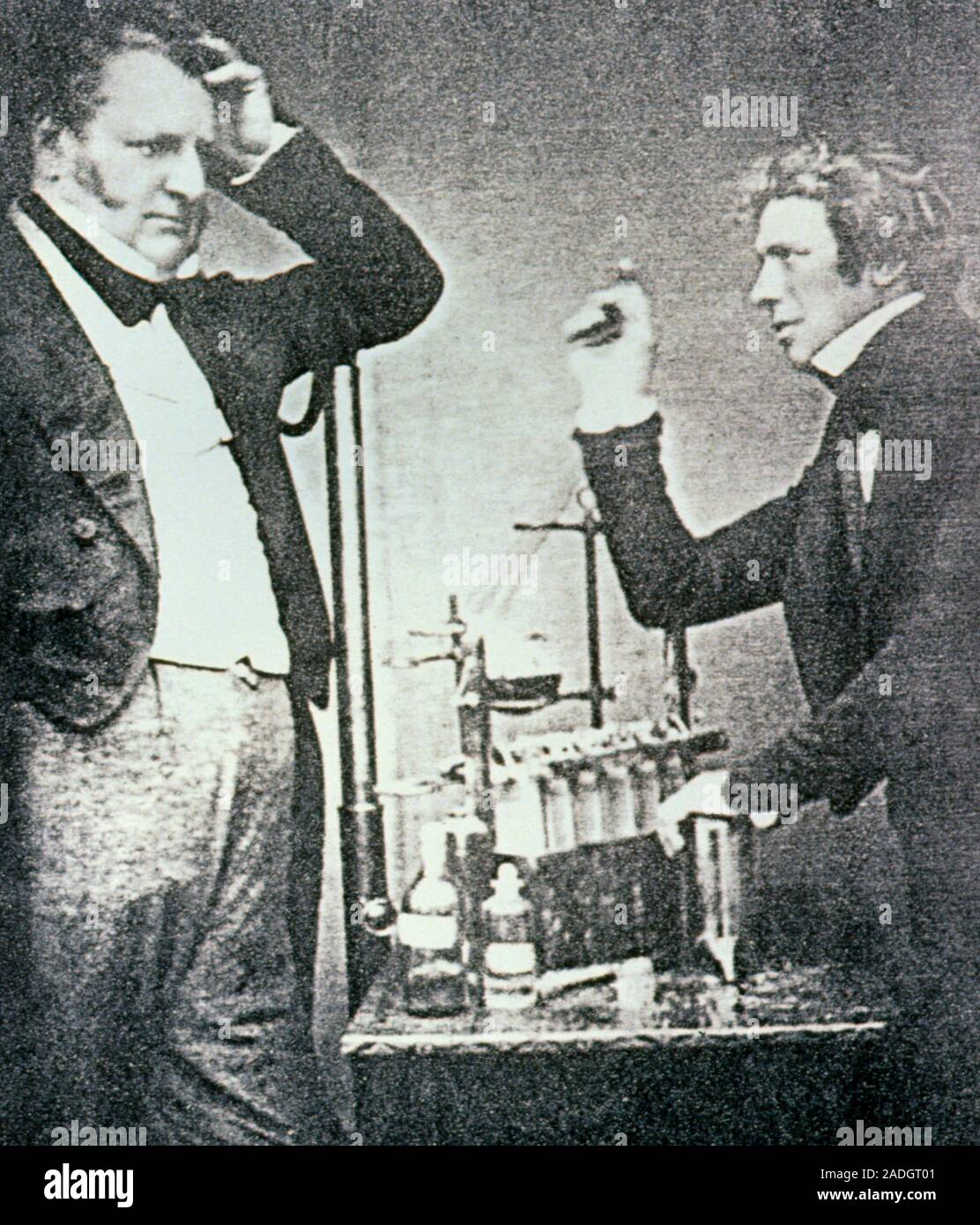 The English chemist & physicist Michael Faraday & his friend the ...