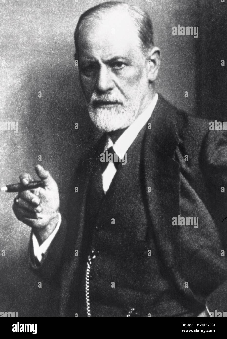 Portrait of the Austrian psychiatrist Sigmund Freud, 1856-1939. Freud ...