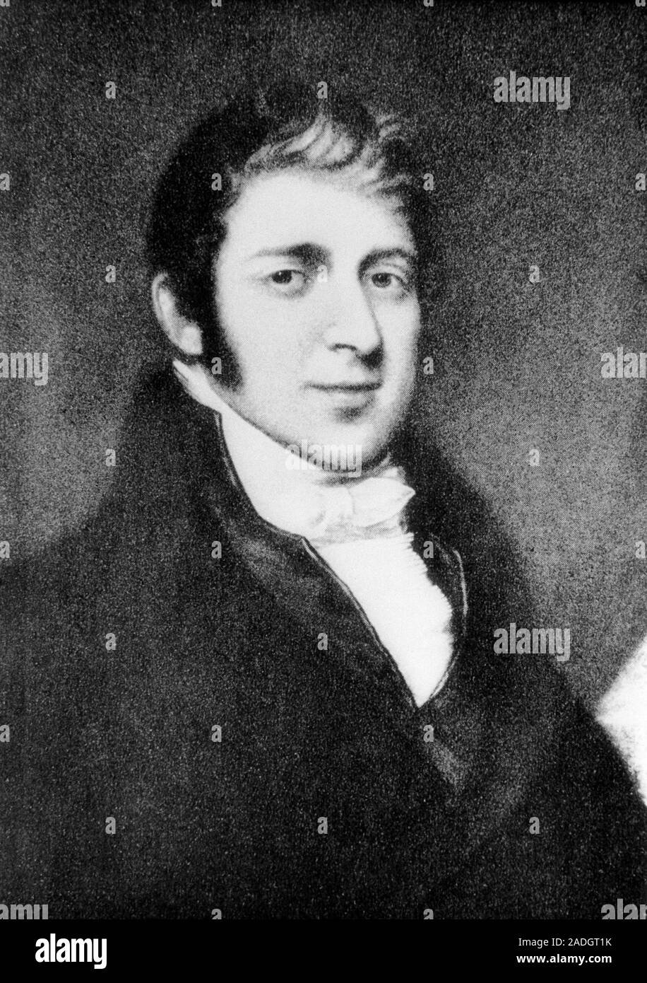 Portrait in oils of Robert Fulton (1765-1815), US marine engineer ...