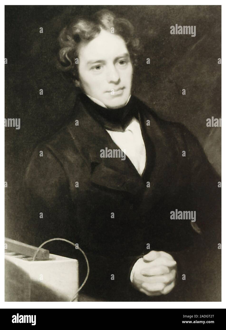 Michael Faraday. Portrait of Michael Faraday (1791-1867), British ...