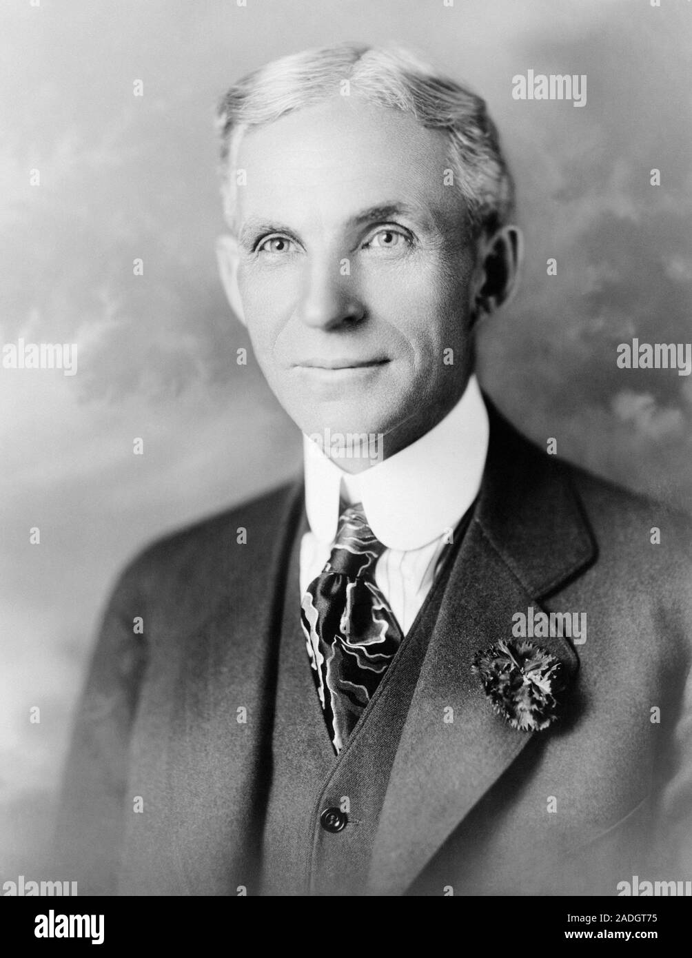 Henry Ford (1863-1947), US car manufacturer. Ford was a pioneer of the ...