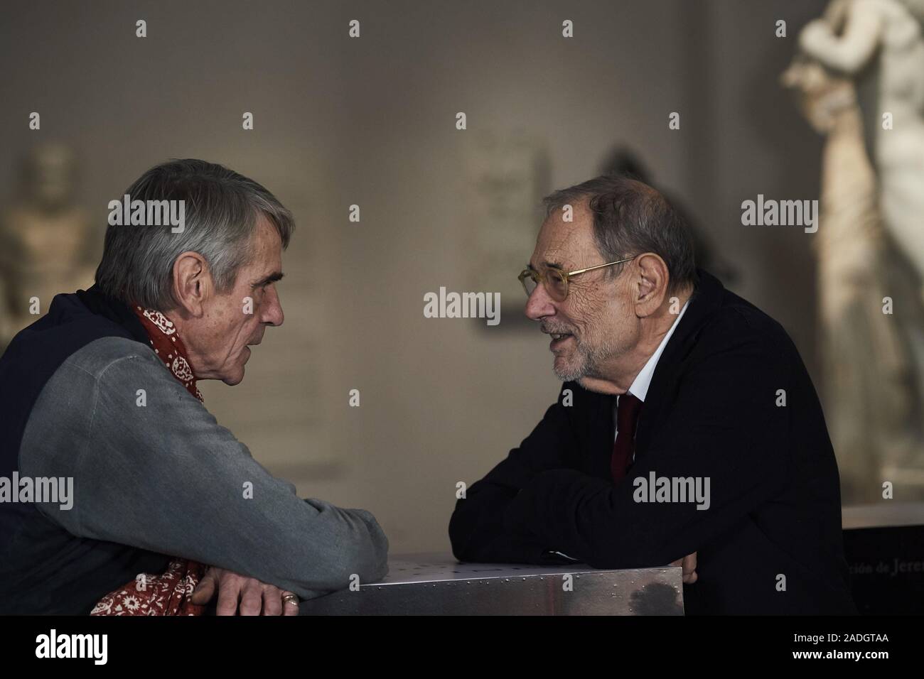 December 4, 2019, Madrid, Madrid, Spain: Actor Jeremy Irons, Javier ...