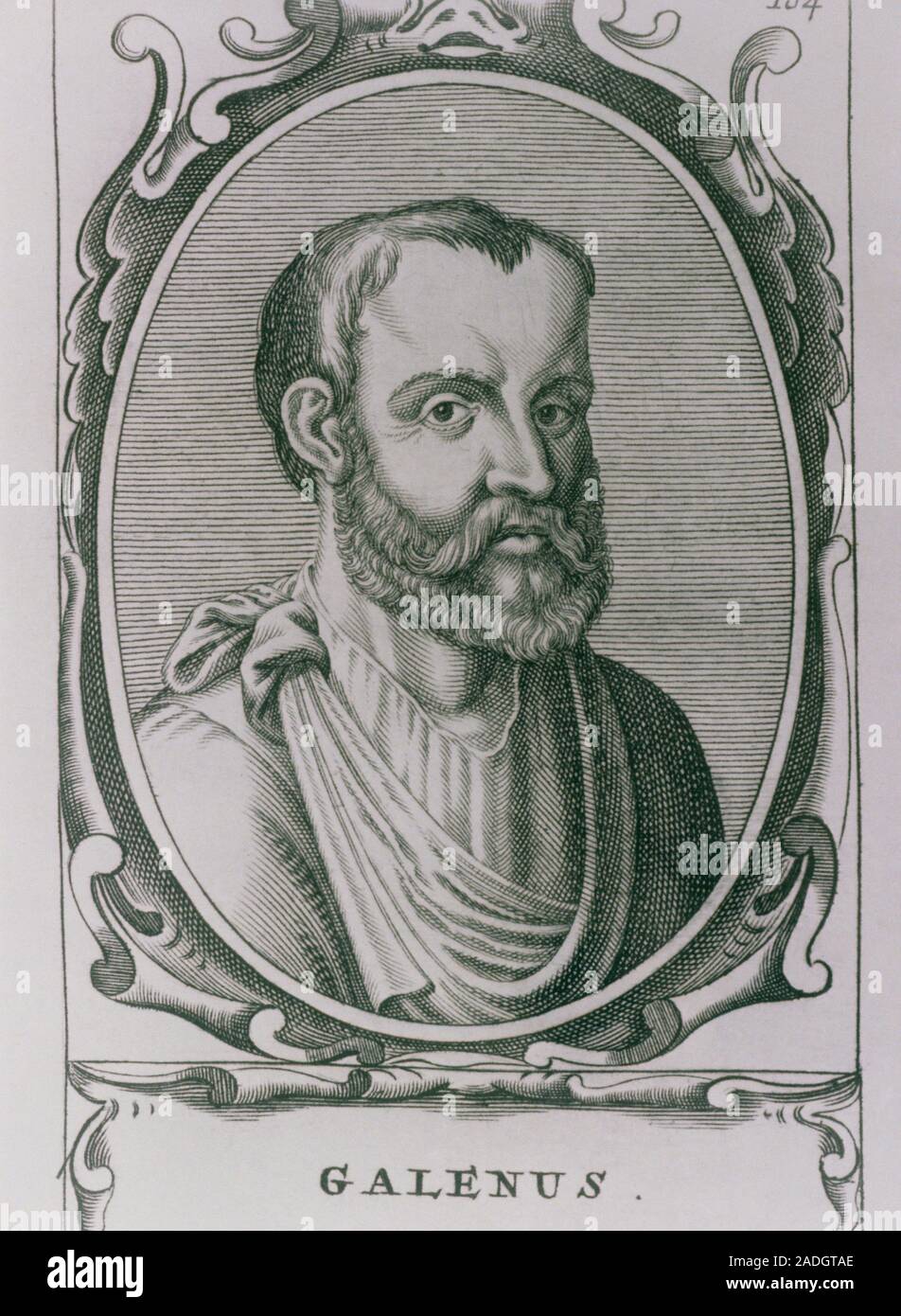 Illustration of Claudius Galenus (c.130-200AD), also known as Galen ...