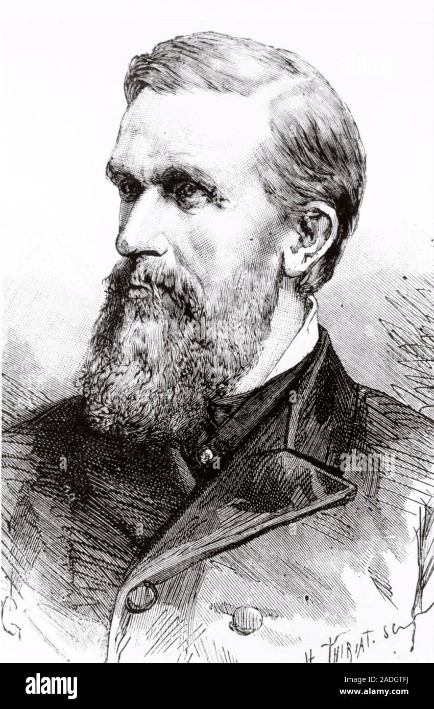 Elisha Gray. Engraving of the American inventor Elisha Gray (1835-1901). Gray is best known for ...