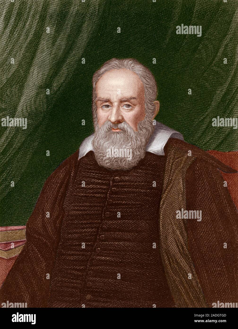 Galileo Galilei. Historical portrait of the Italian astronomer and ...