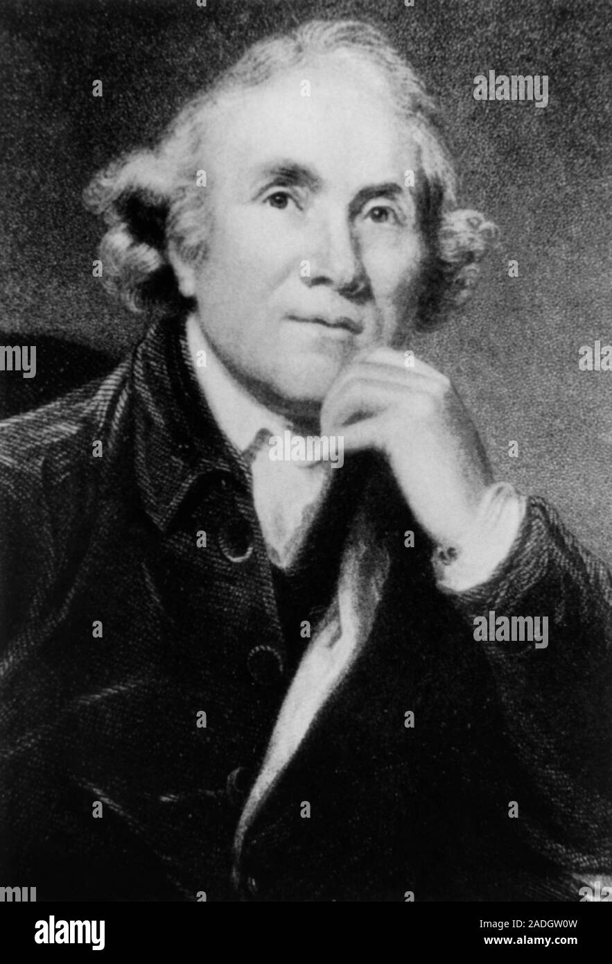 John Hunter. Portrait of the Scottish surgeon and anatomist John Hunter ...