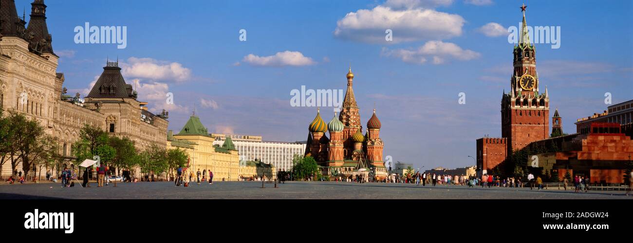National landmarks on Red Square, Moscow, Russia Stock Photo - Alamy