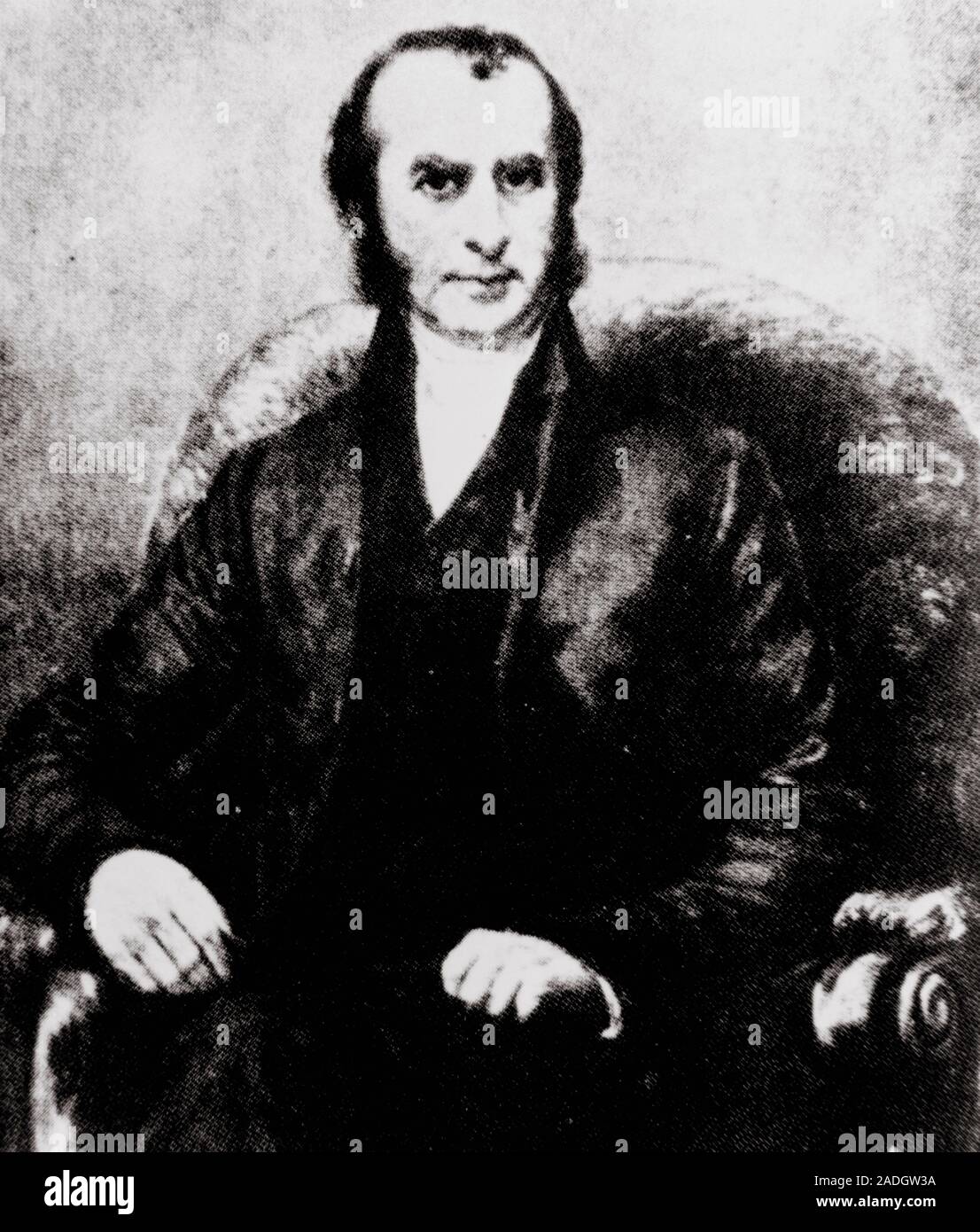 Thomas Hodgkin. Portrait of the British physician Thomas Hodgkin (1798 ...