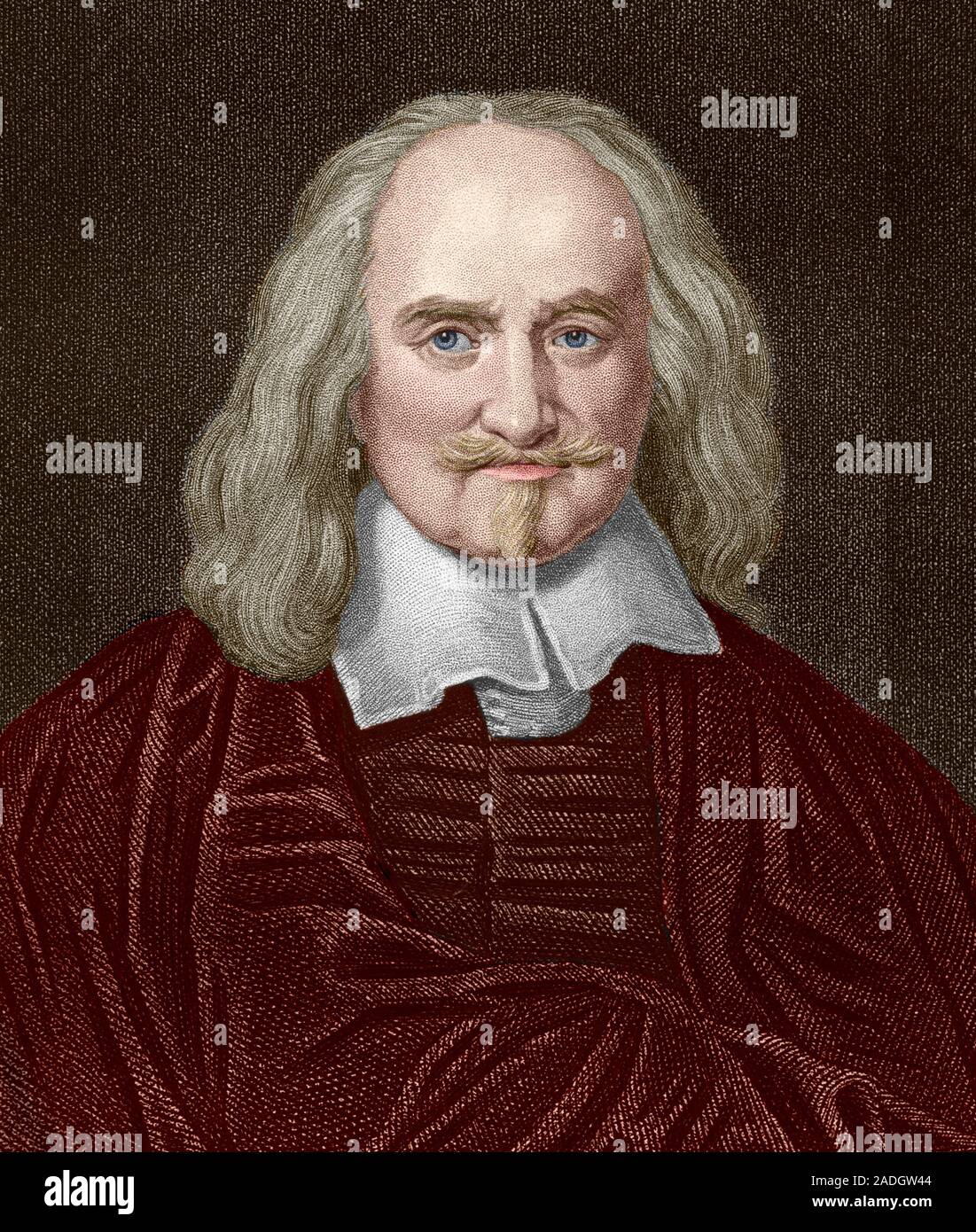 Thomas Hobbes. Historical portrait of the English philosopher Thomas ...