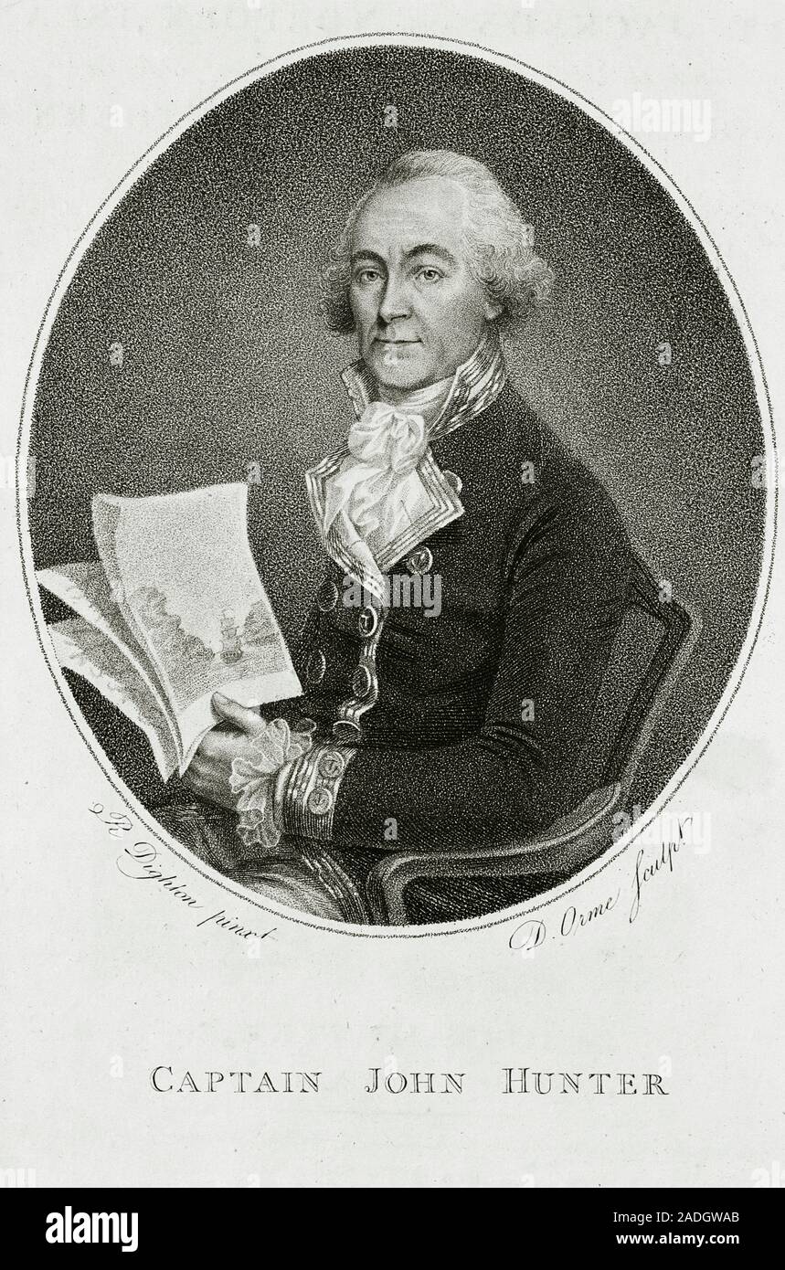 Captain John Hunter (1737-1821), British Naval Officer and colonial ...