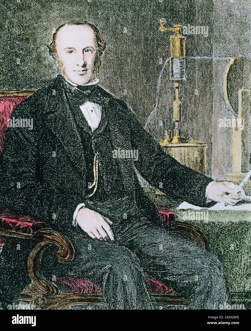 James Joule. Portrait of James Prescott Joule (1818-89), the British ...