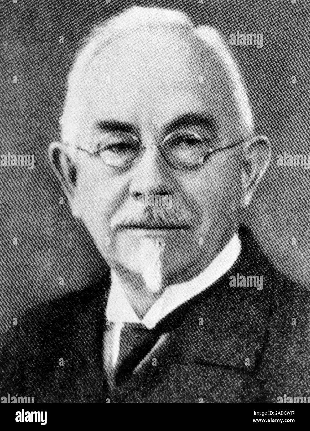 Wilhelm Ludwig Johanssen. Historical portrait of the Danish geneticist ...