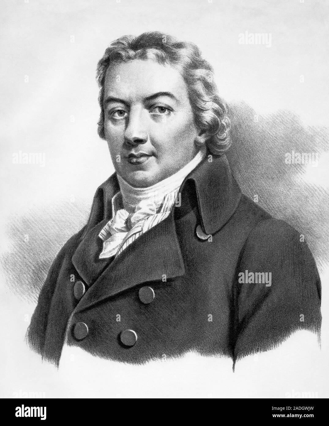 Edward Jenner (1749-1823), British physician and naturalist. Jenner is ...