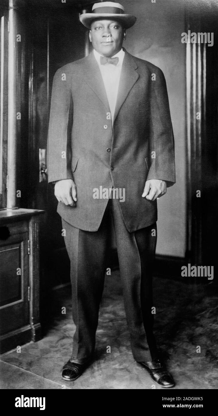 Jack Johnson (1878-1946), US heavyweight boxer and inventor of a wrench ...