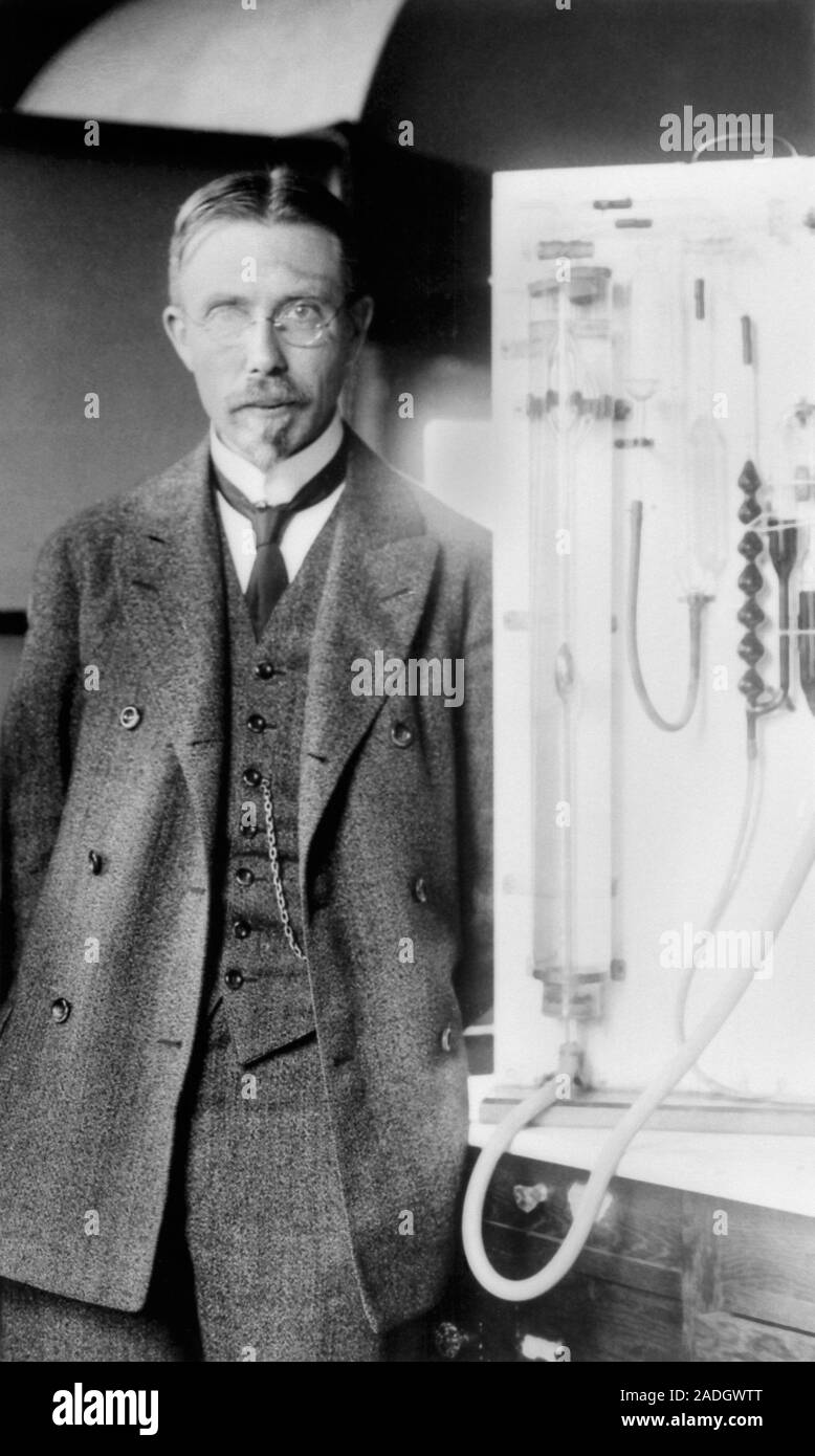 August Krogh (1874-1949), Danish physiologist and Nobel laureate ...