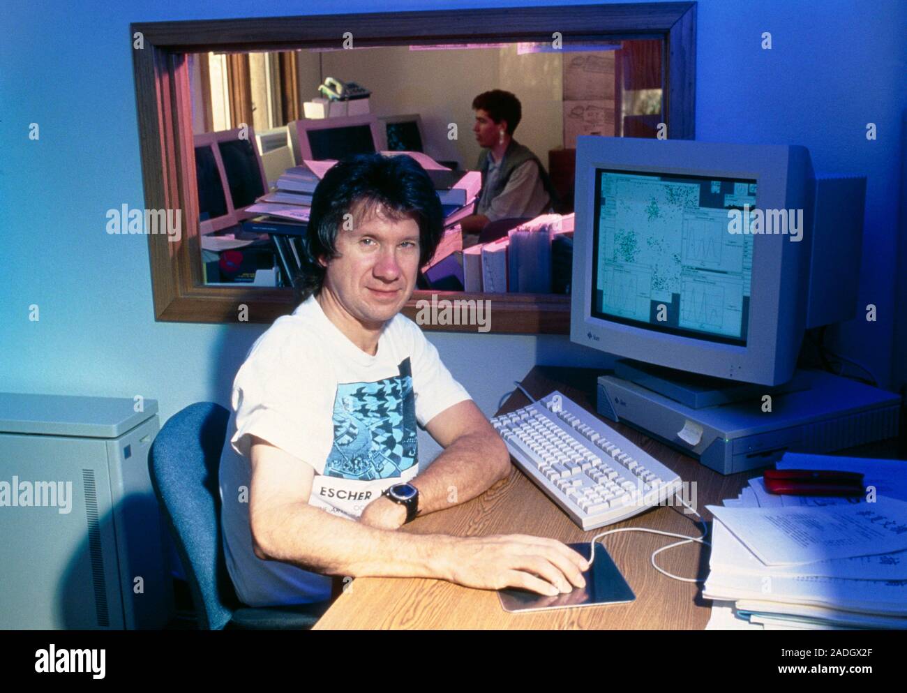 Dr Christopher Langton, US computer scientist. Langton works in the ...
