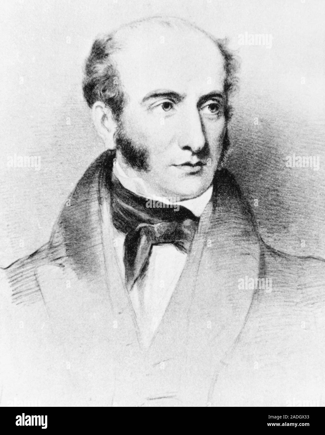 Robert Liston. Drawn portrait of Robert Liston (1794-1847), British ...