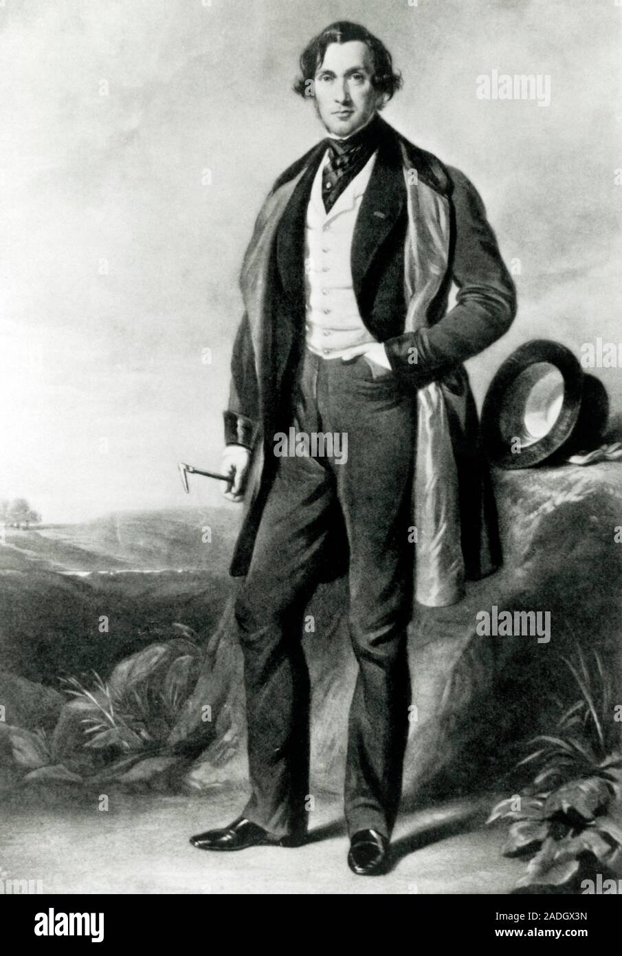 Joseph Locke. Portrait of Joseph Locke (1805-60), British engineer and ...