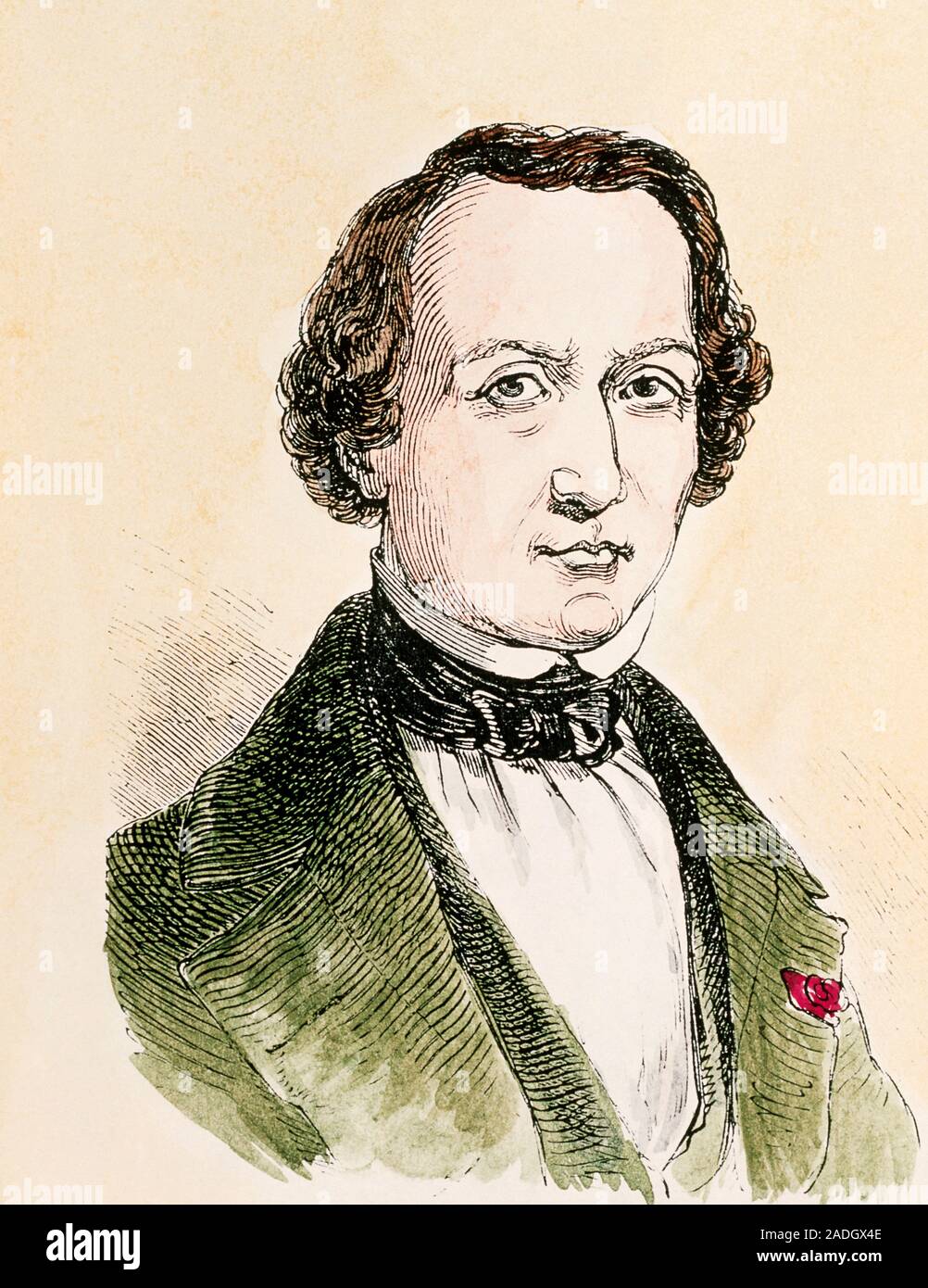 Urbain Leverrier. Portrait of Urbain Jean Joseph Leverrier (1811-77 ...