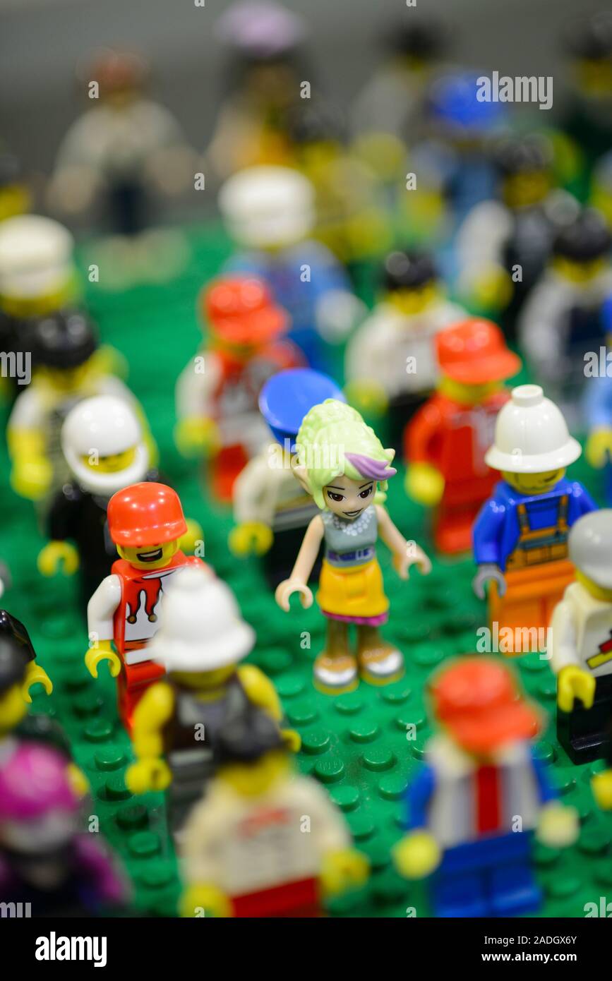 Group of Various Lego Mini Characters Stock Photo - Alamy
