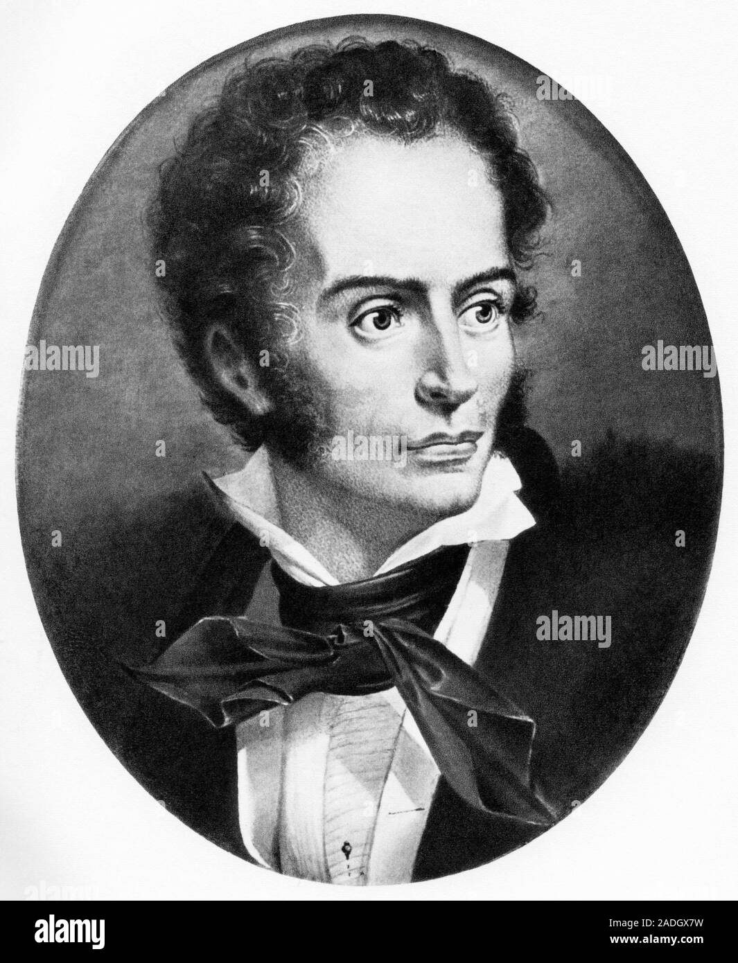 Rene Laennec (1781-1826), French physician and inventor of the ...