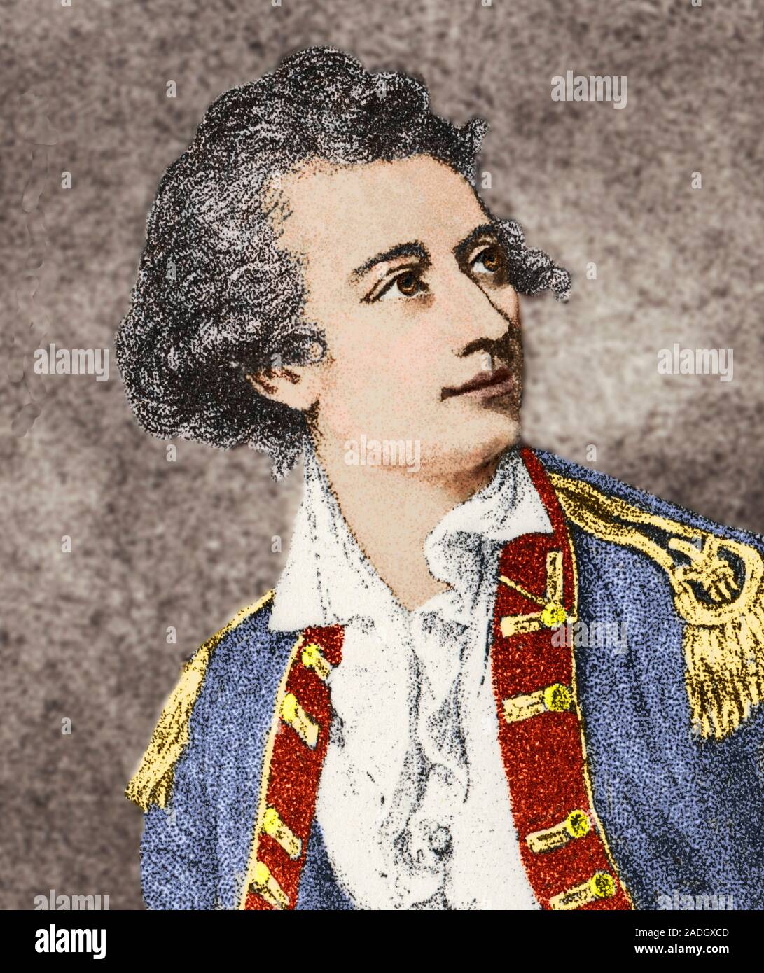 Vicenzo Lunardi (1759-1806), Italian aeronaut, historical artwork ...
