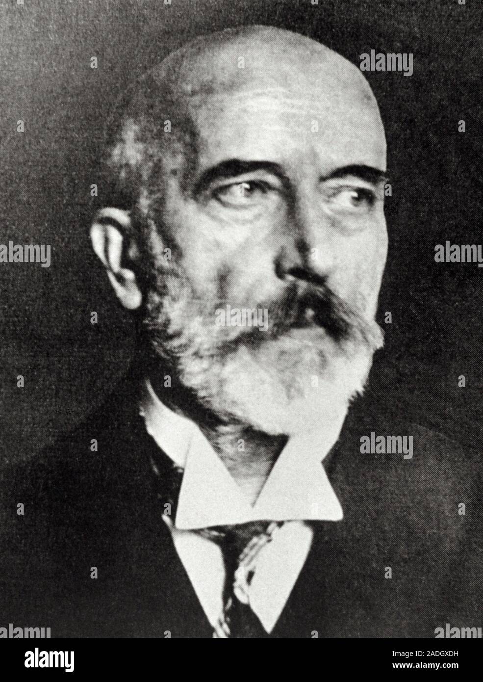 Portrait of Andrija Mohorovicic (1857-1936), Croatian geophysicist ...