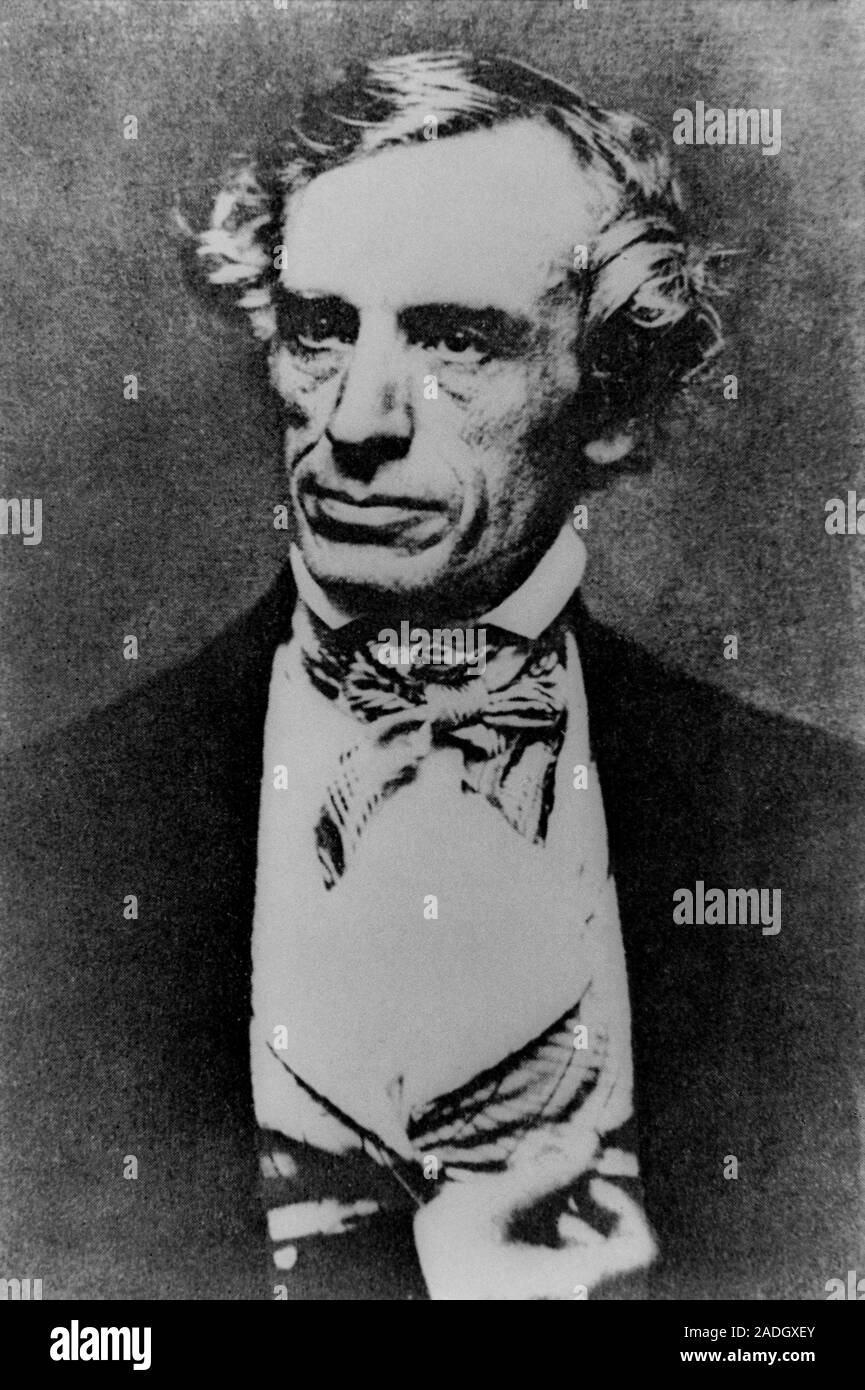 Portrait of the American inventor and painter Samuel Morse (1791-1872 ...