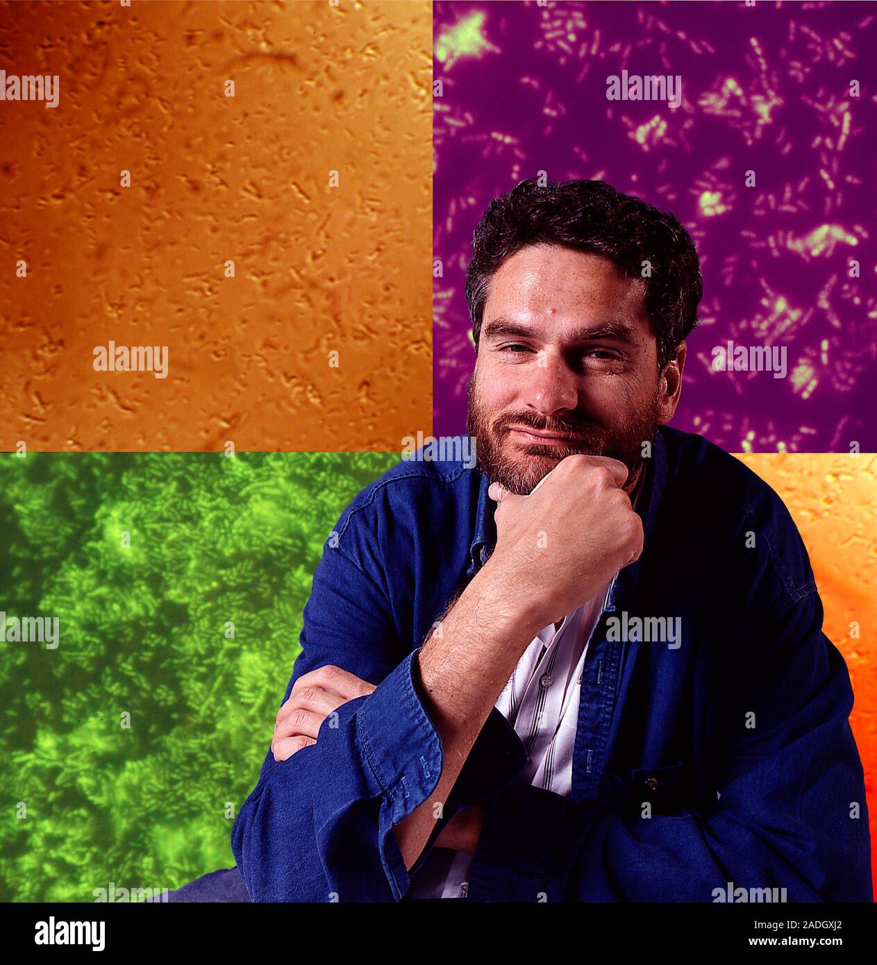 Dr Christopher McKay. Portrait of Dr Christopher McKay, biologist and exobiologist, on a ...