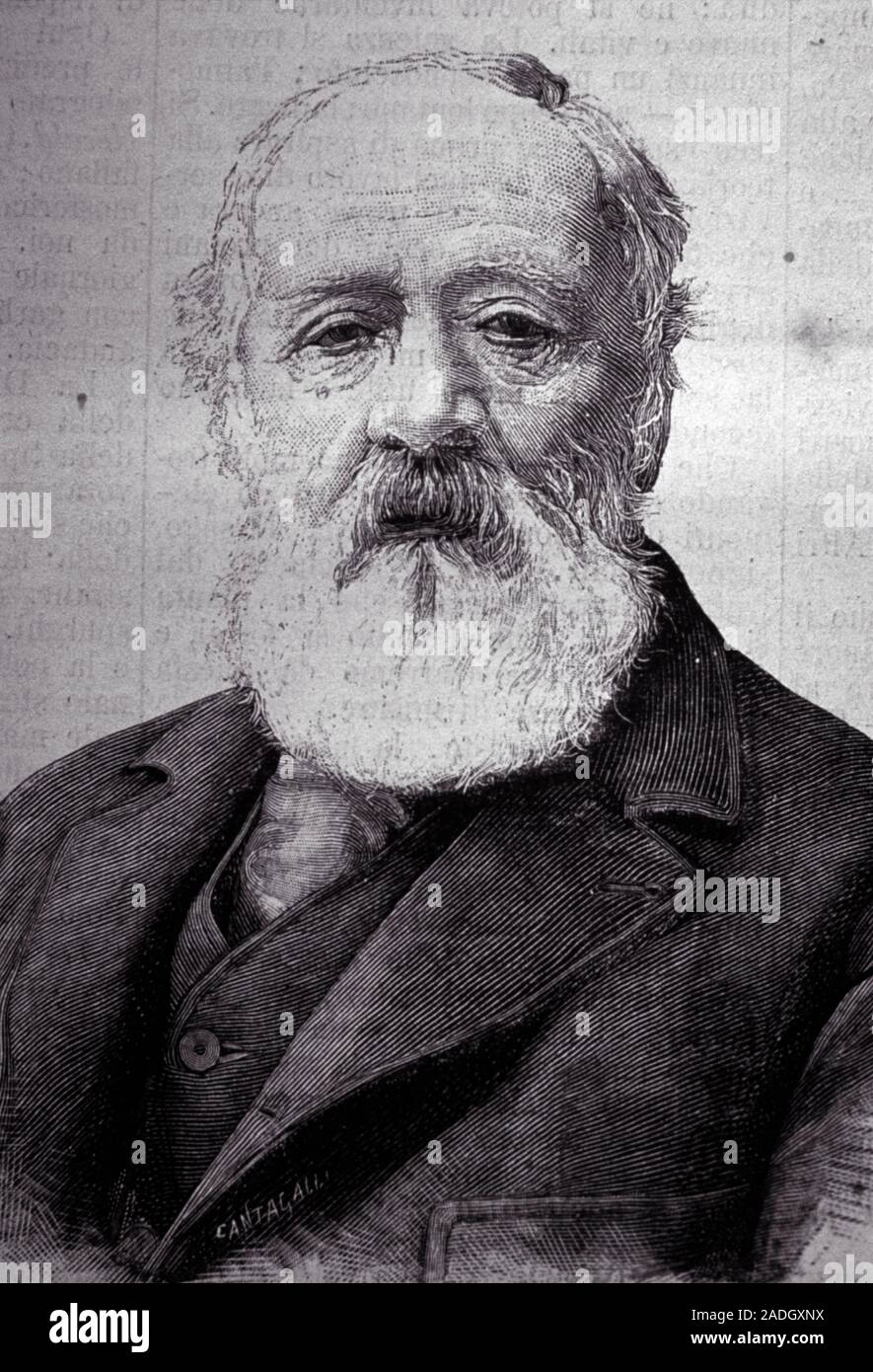Antonio Meucci 1808 1889 Italian inventor of the telephone. Alexander Graham Bell had previously been credited with the telephone s invention sinc Stock Photo Alamy