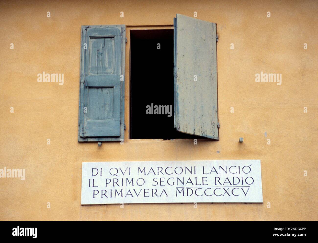 Marconi's window. The window from which Italian physicist Guglielmo ...