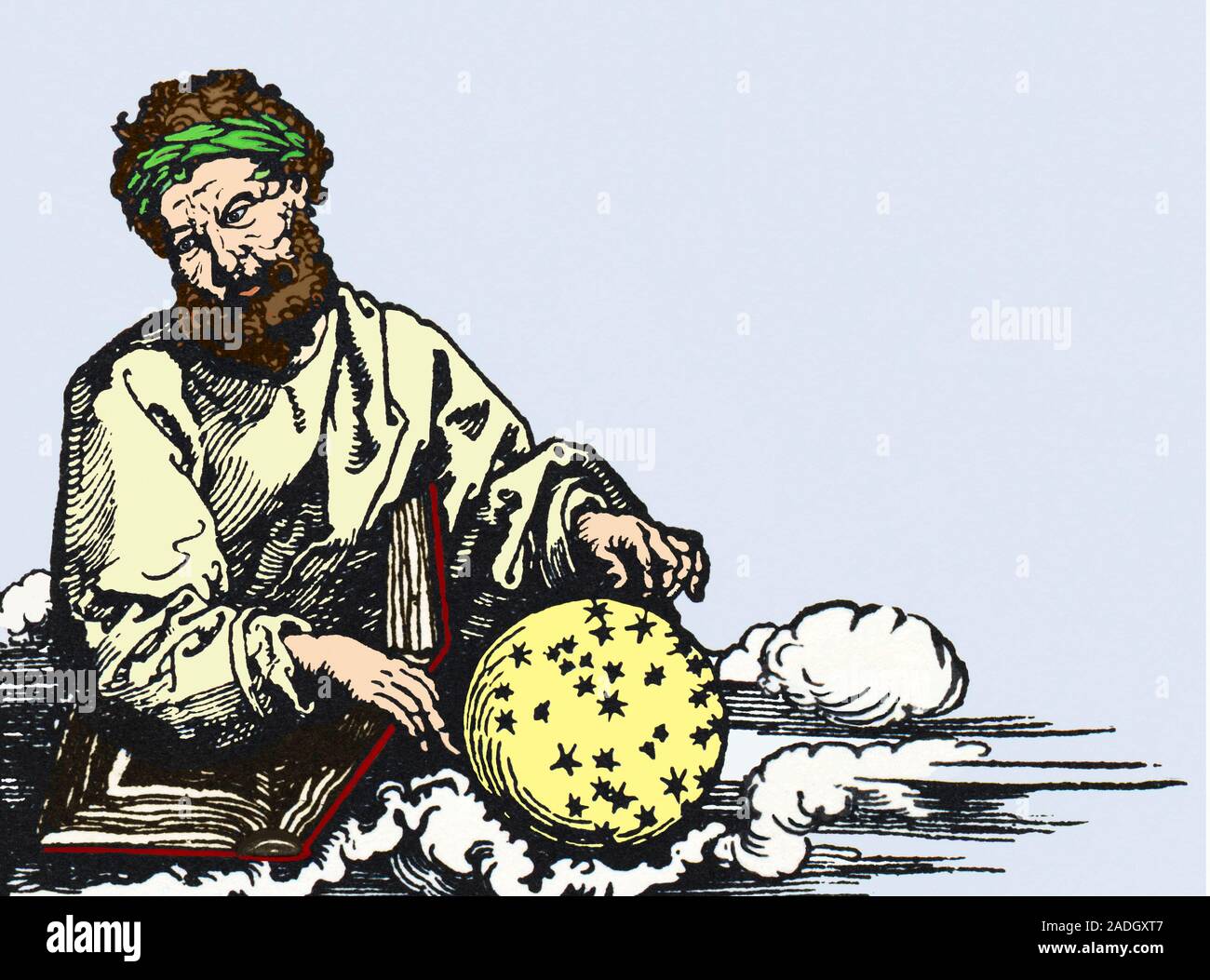 Marcus Manilius, Roman astronomer. This woodcut was made by Albrecht ...