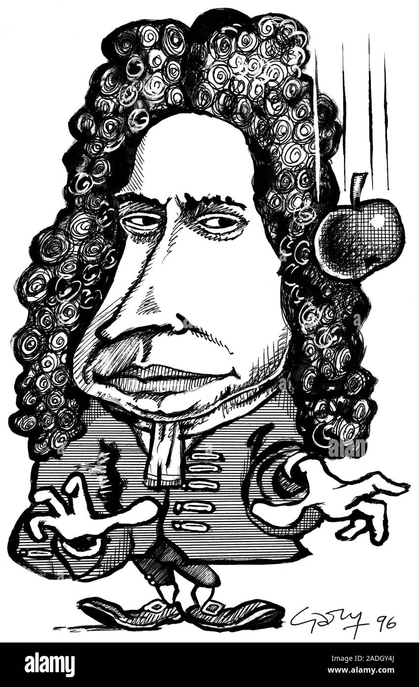 Isaac Newton. Caricature of the English scientist Isaac Newton (1643 ... Isaac Newton. Caricature of the English scientist Isaac Newton (1643 ...